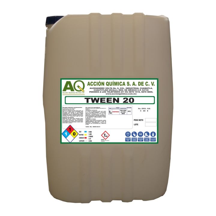 Tween 20 - Acción Química